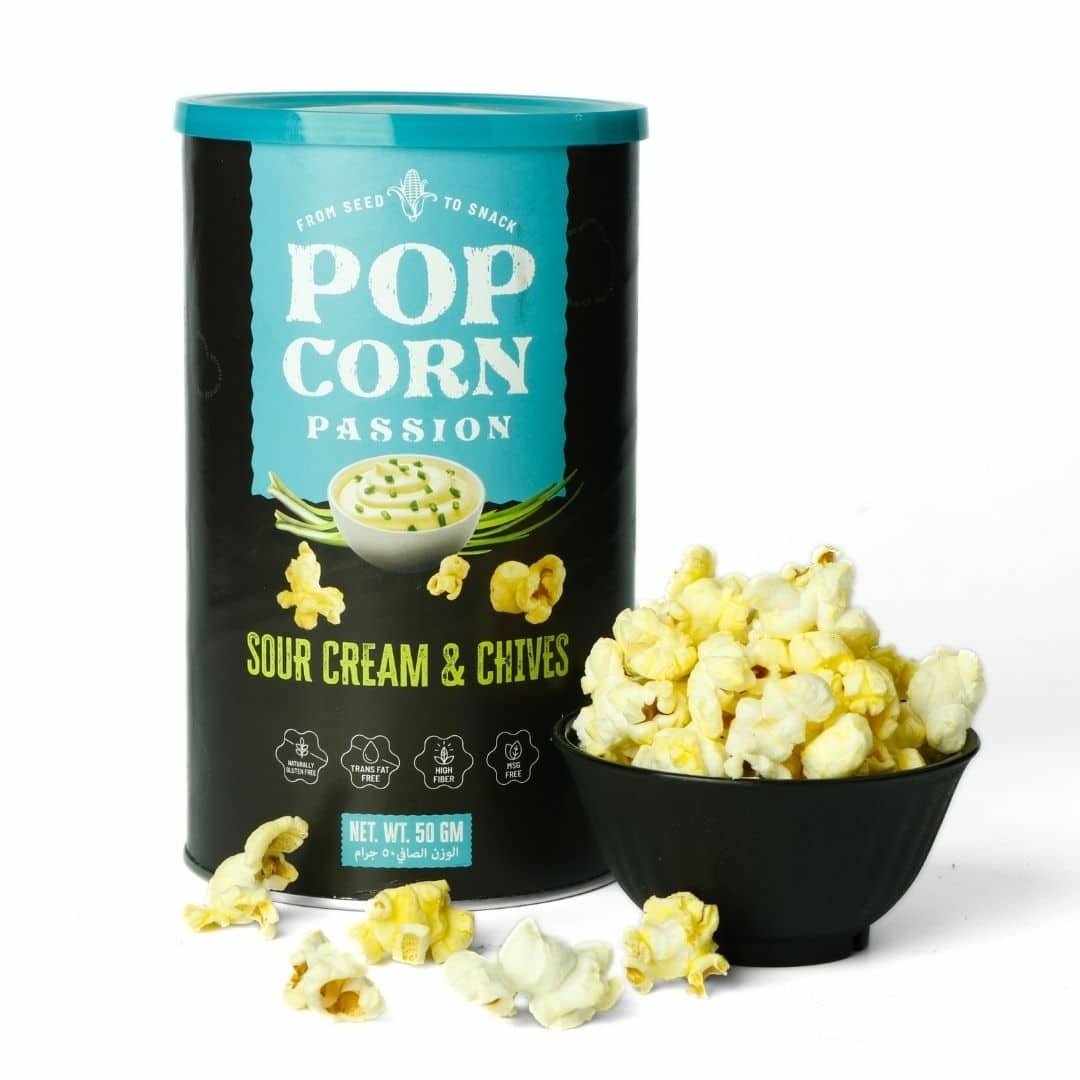 Sour cream & Chives Popcorn 50 Grams - Chef's Play