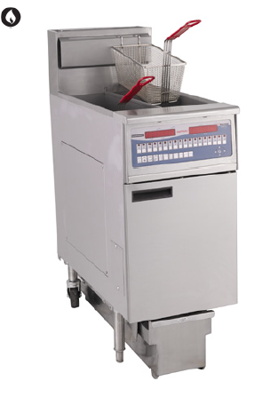 High Efficiency Gas Fryer Single Well LPG - THEGF 50-2C-UFM - Chef's Play