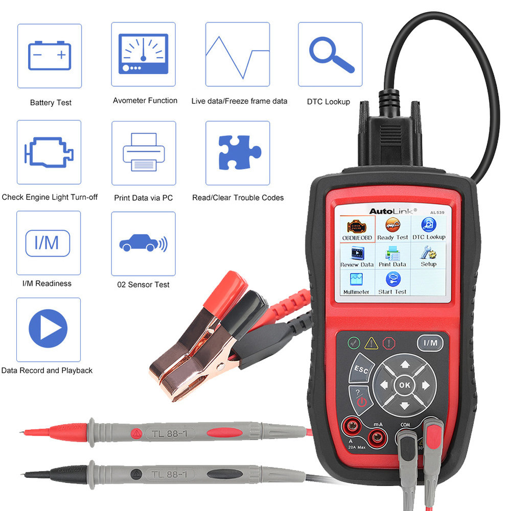 Autel AutoLink AL539B Code Reader/Multimeter - AsTools