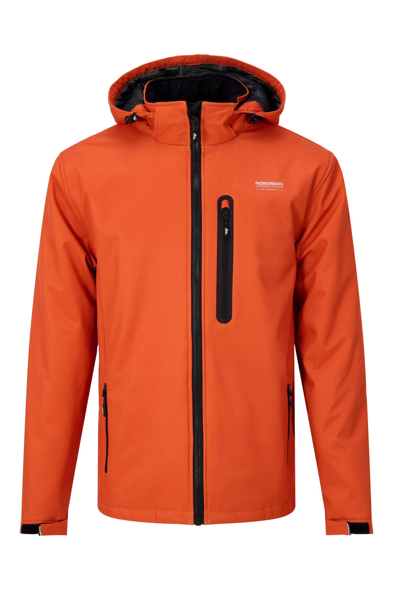 LASER Men's Padded Softshell Jacket BURNED ORANGE
