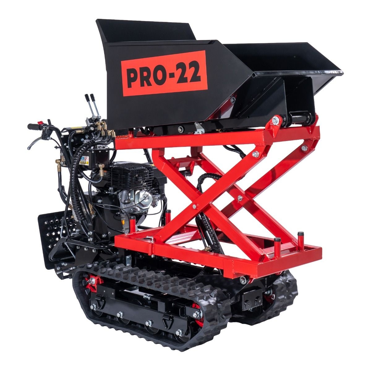 PRO-22 RD500HT Mini Dumper / Rupsdumper - Detuinmachineshop B.V.