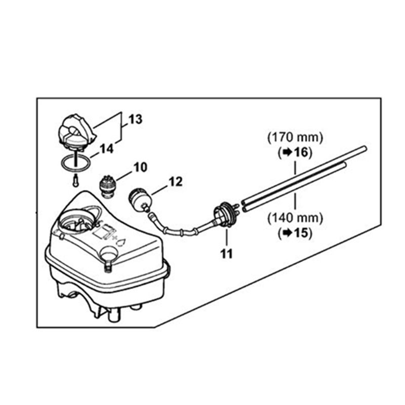 STIHL Benzinetank - 4237 350 0416 - Detuinmachineshop B.V.