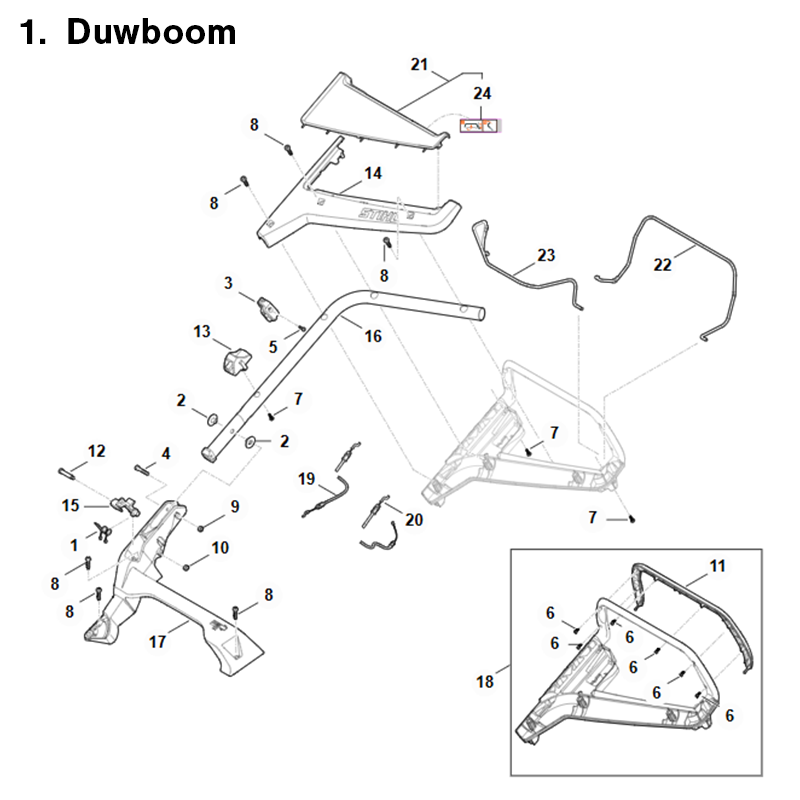 STIHL RM 453.3 T - onderdeeltekening - Detuinmachineshop B.V.