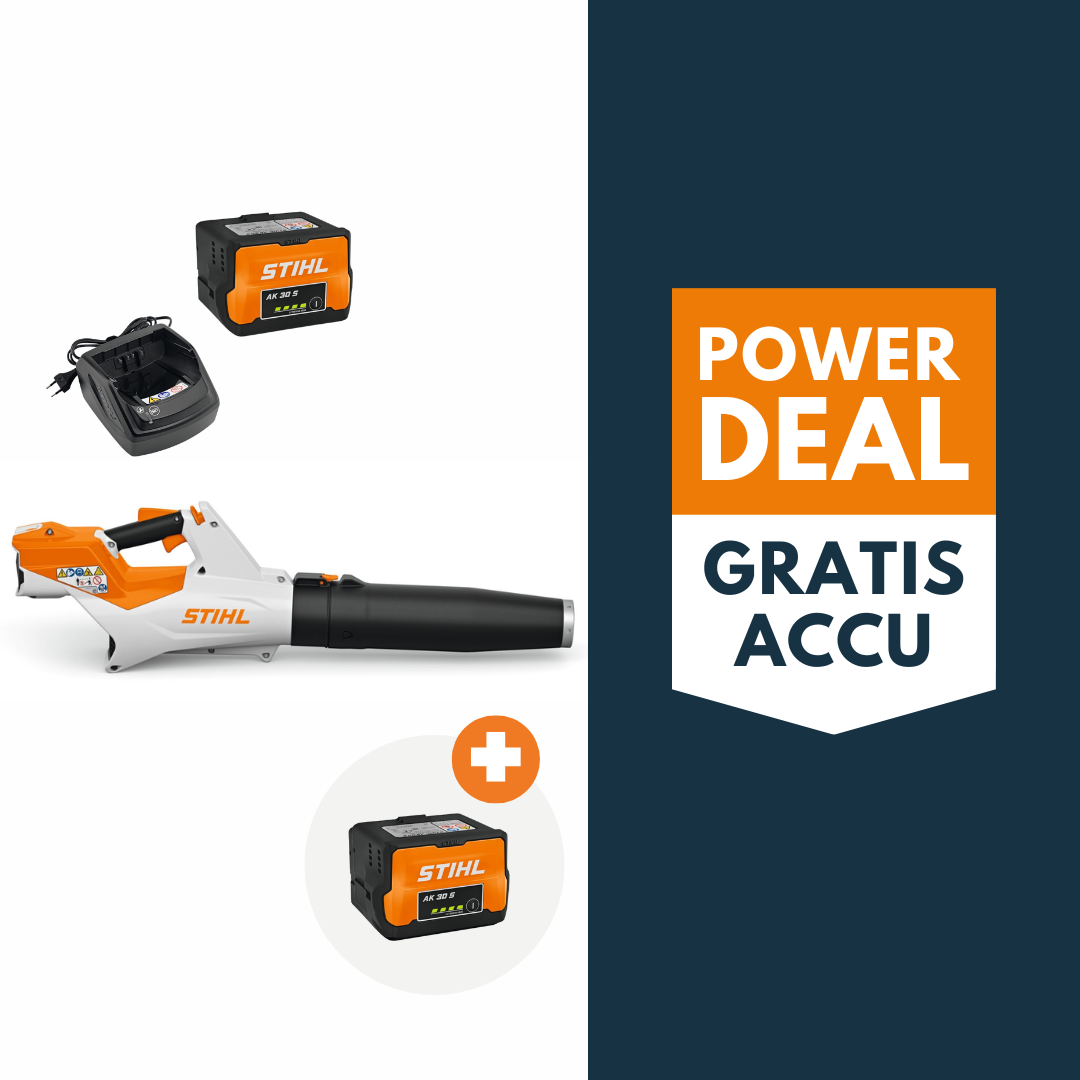 STIHL BGA 60 accu bladblazer actieset met 2x AK 30 S accu en 1x AL 101 ...