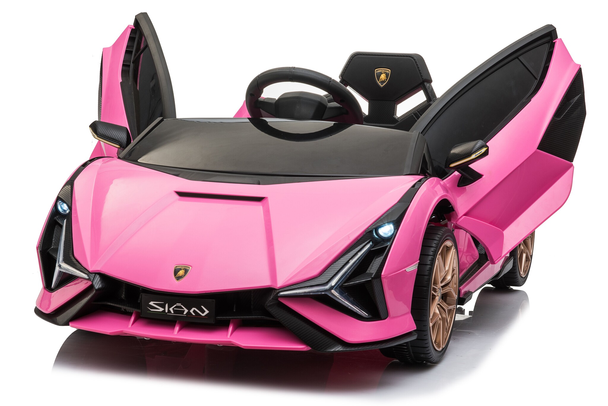 Lamborghini Sian 12V Kinderauto Roze - Kidsrides