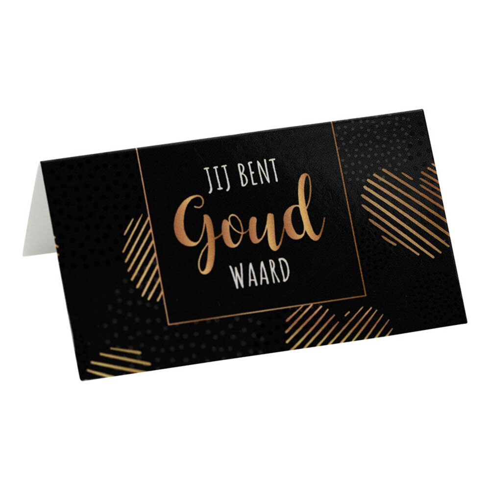 Mini kaartje Jij bent Goud waard kopen? - Lucky Touch