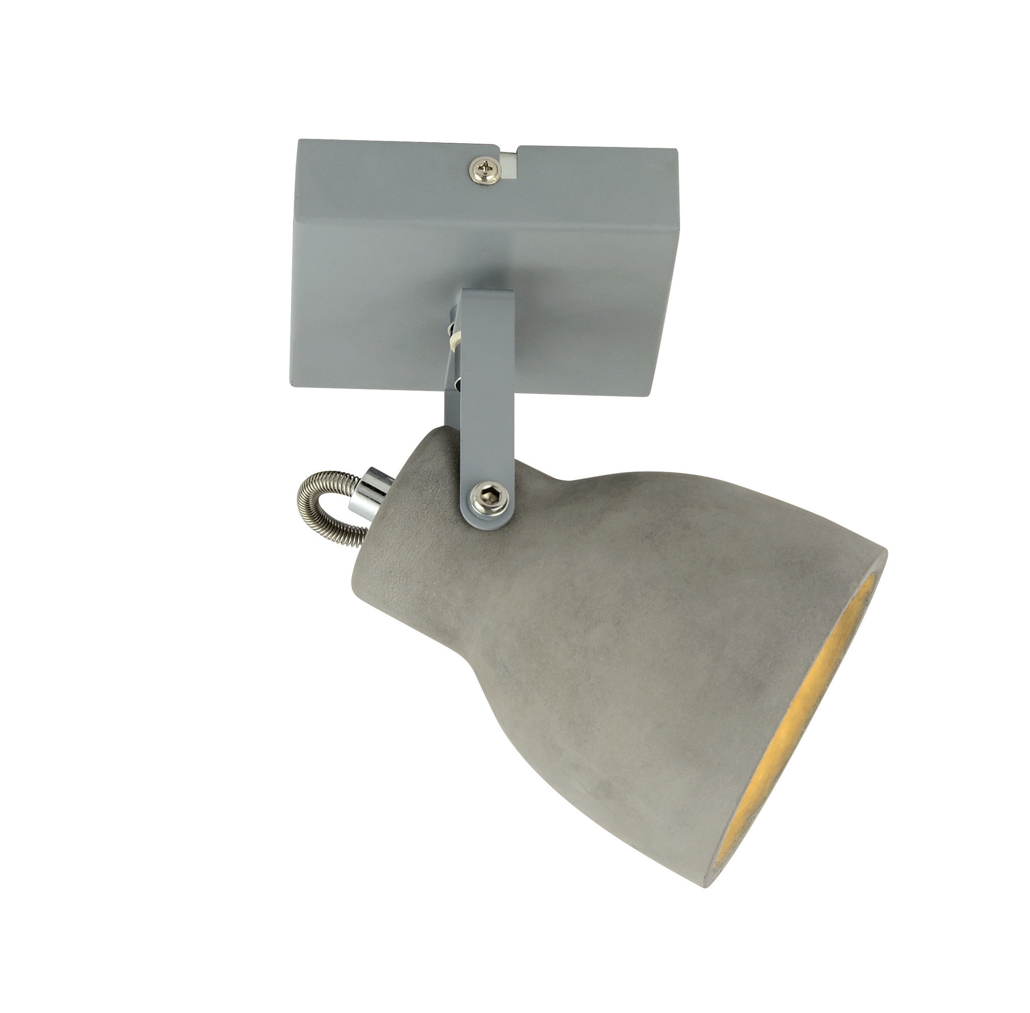 Modern Grey Concrete Ceiling Light - Brutus - LumenXL.com