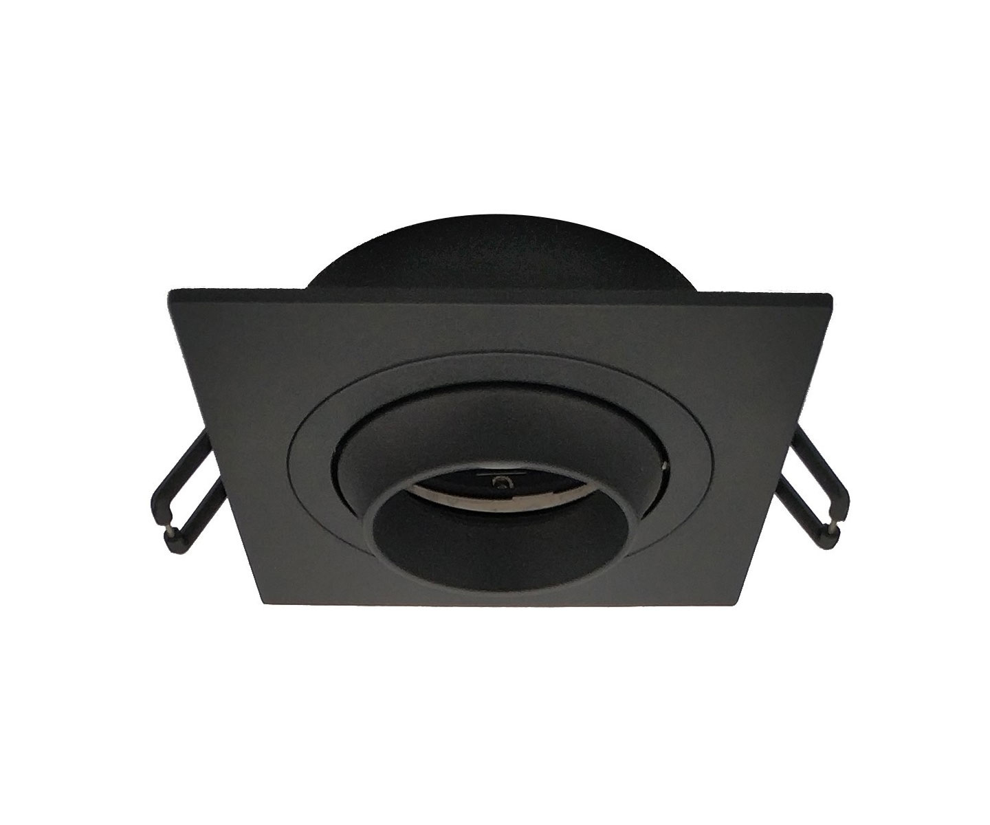 Modern black tiltable downlight square - Beau - LumenXL.com