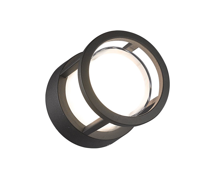 Round wall lamp Millie - black - LumenXL.com