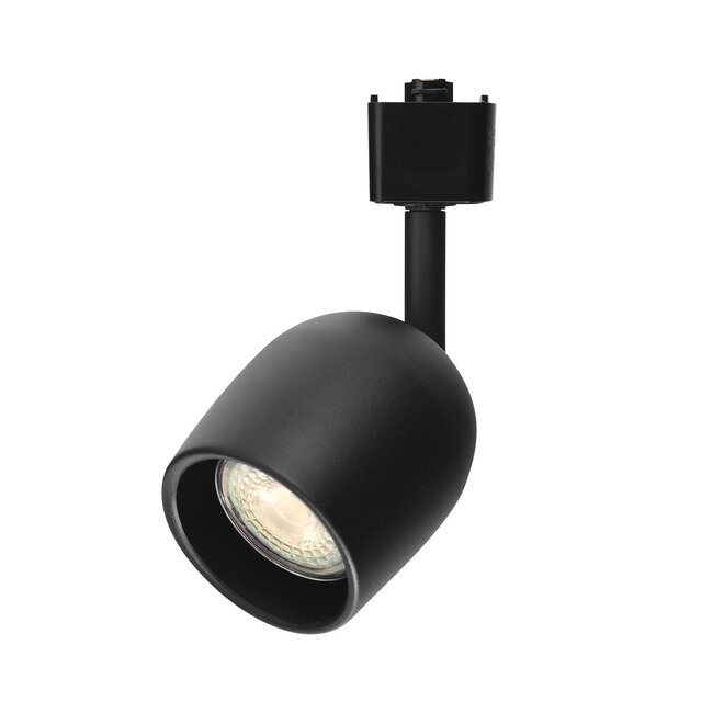 Single circuit track lighting system black ceiling spotlights - Day ...