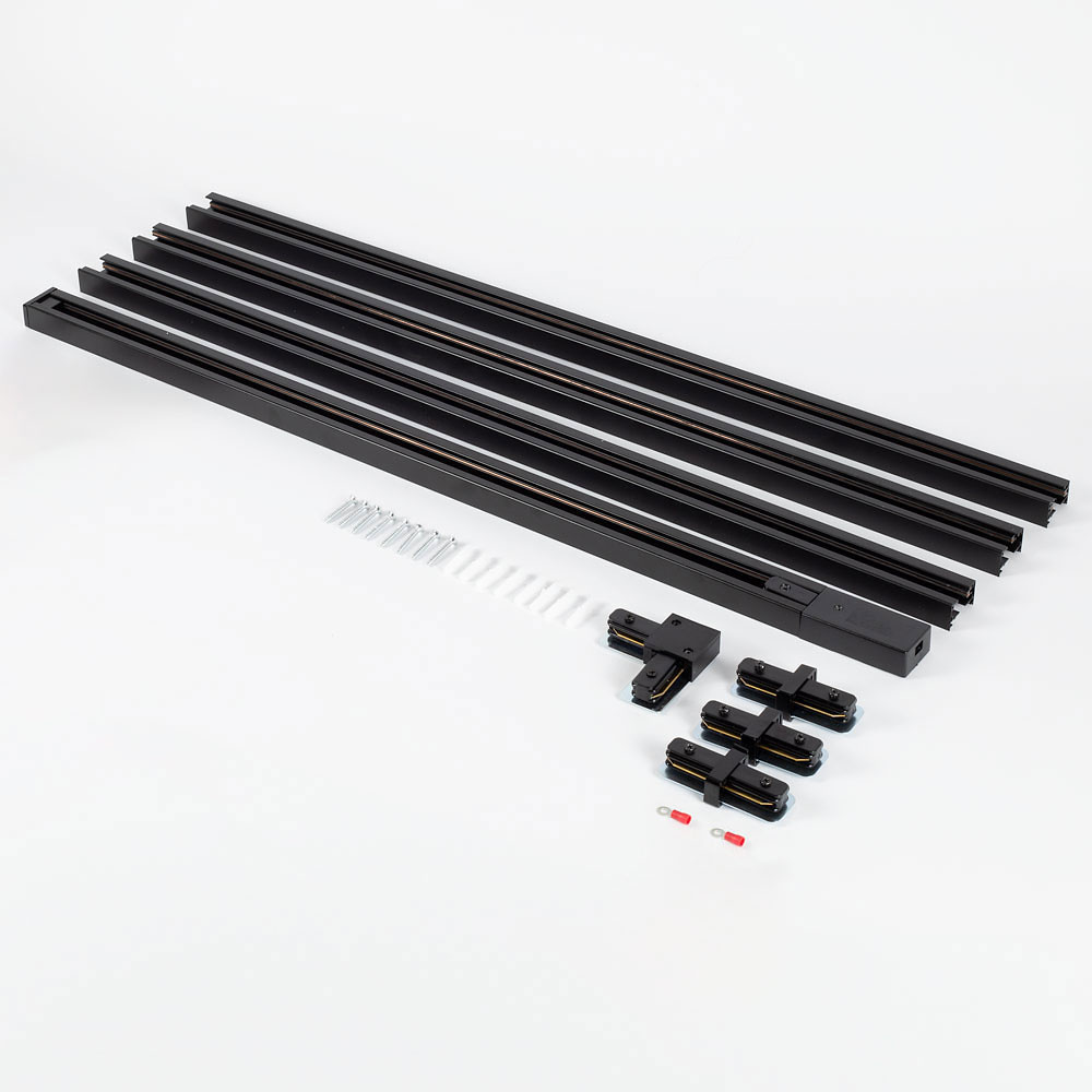 Modern-single--phase track system with Juno spots - LumenXL.com