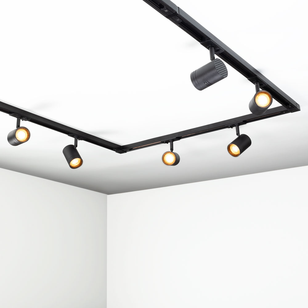 Modern single circuit track lighting system - Jamie - LumenXL.com