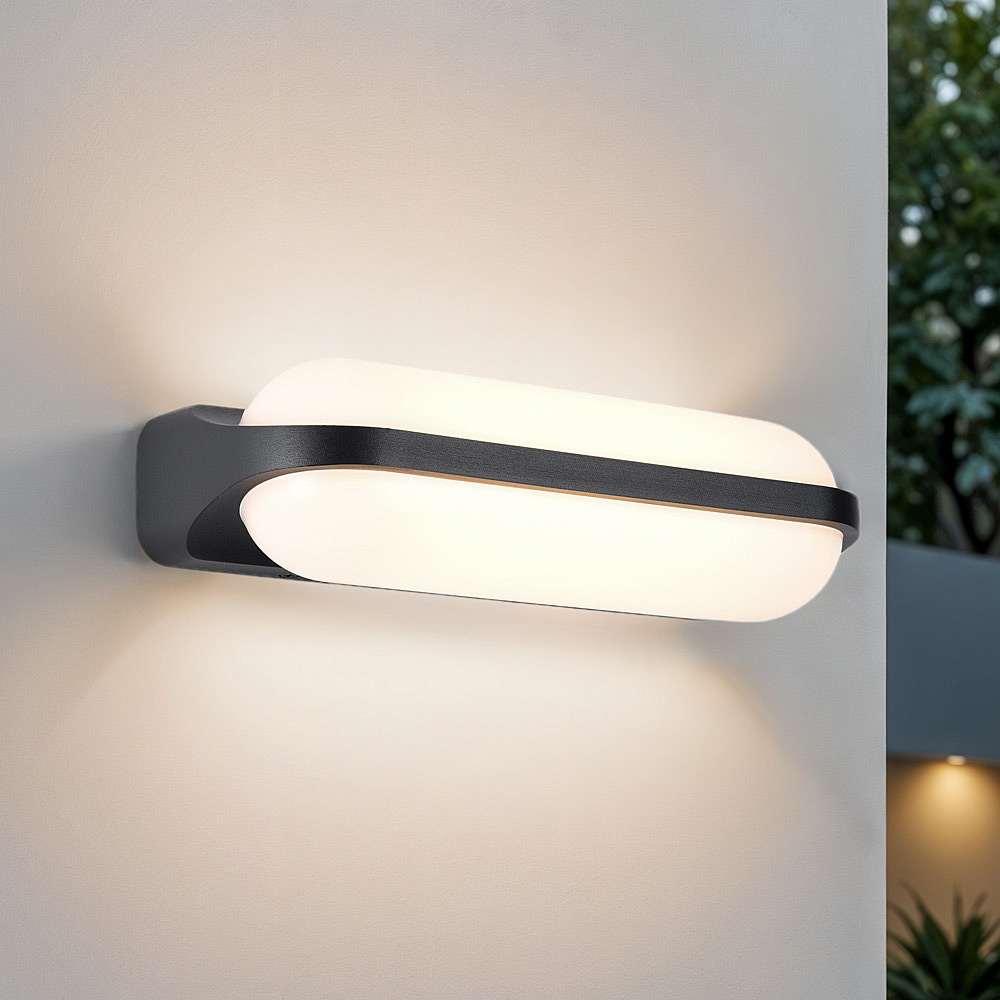 Outdoor oval-shape wall light - Tyler - LumenXL.com