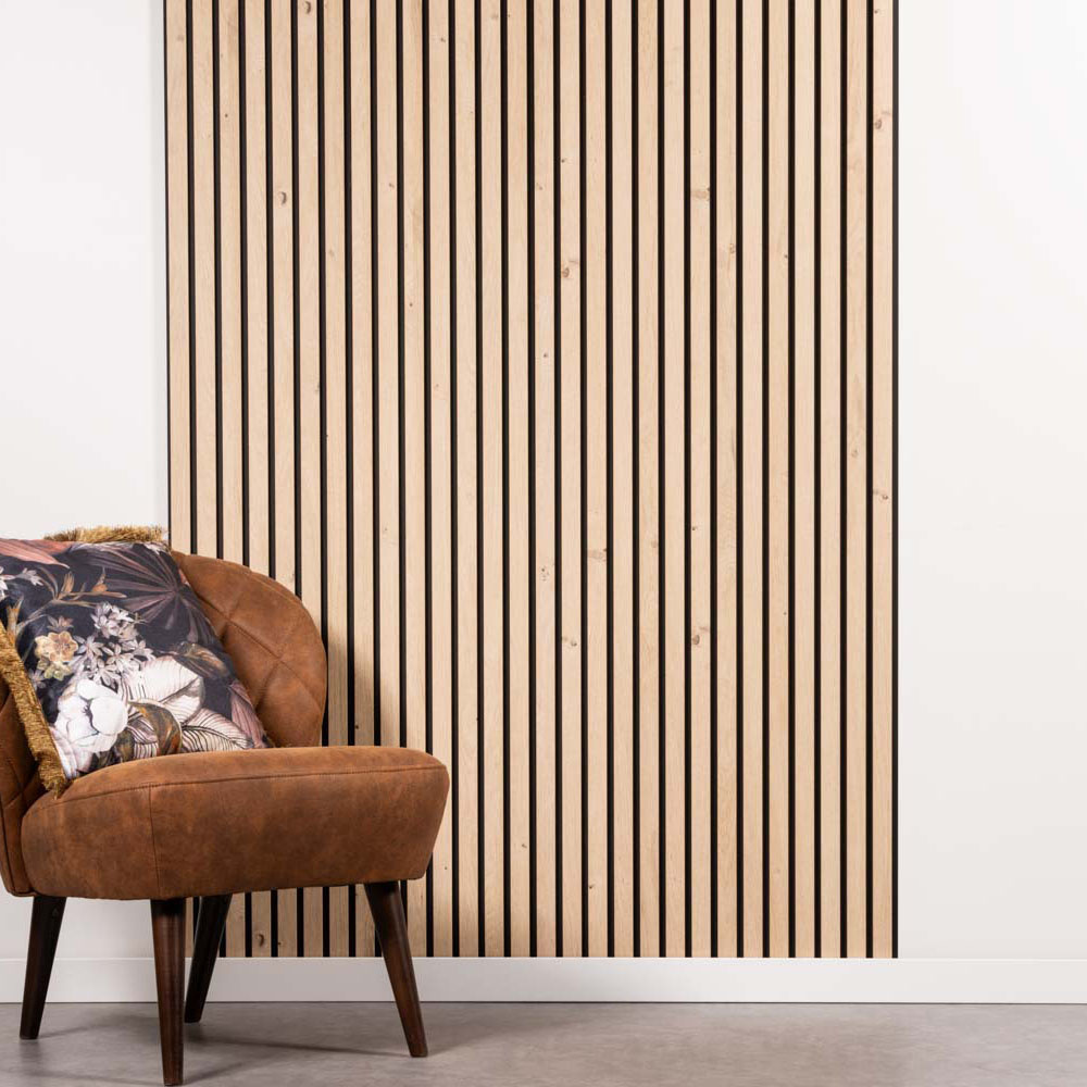 Houtlook wandpaneel voor wandbekleding | Wallcompany - Stairscompany