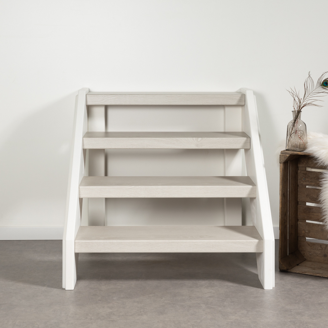 Grijs eiken doe-het-zelf set voor open trap | Stairscompany - Stairscompany