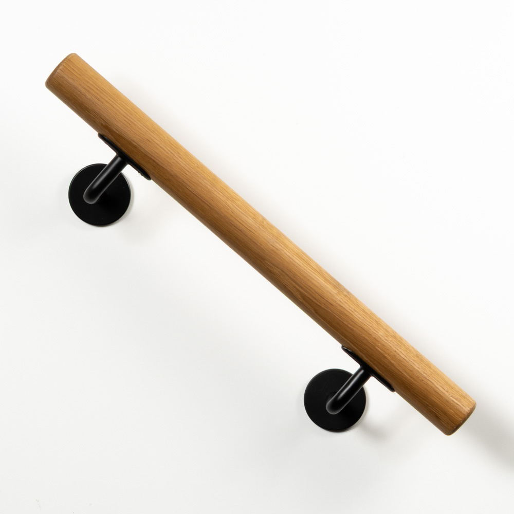 Ronde eiken trapleuning 40 mm - Klassiek & licht - Stairscompany