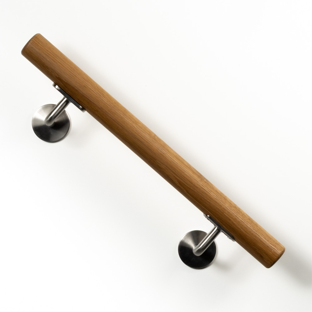 Ronde eiken trapleuning 40 mm - Klassiek & licht - Stairscompany