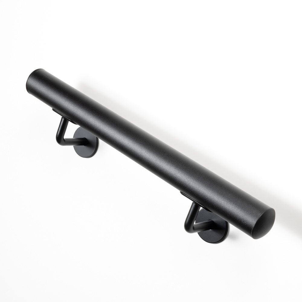 Zwarte aluminium trapleuning 50 mm - Industrieel design - Stairscompany