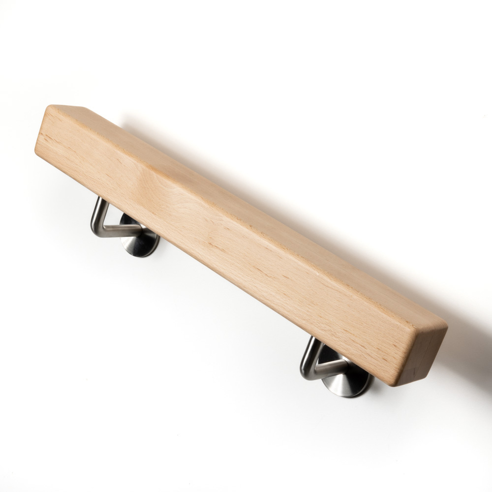 Vierkante beuken trapleuning 40 mm - Online bestellen - Stairscompany