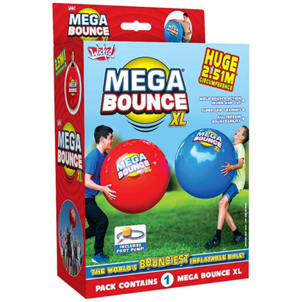 Mega Bounce Ball XL | Rood of Blauw | Omtrek 2.5 meter - SportSpel.Shop