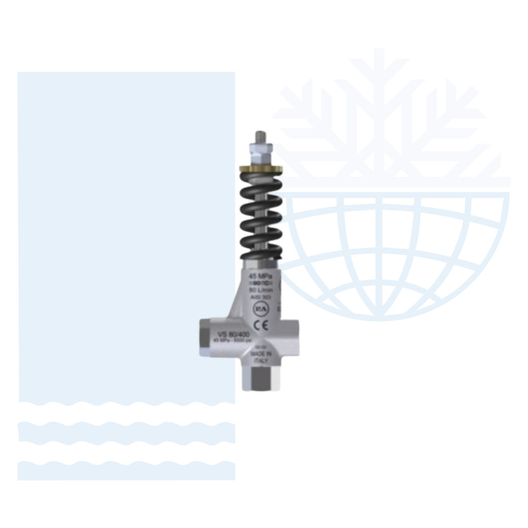 Cat Pumps - Safety valve 07046 stainless steel 40 - 400 bar - CatPumps.nl