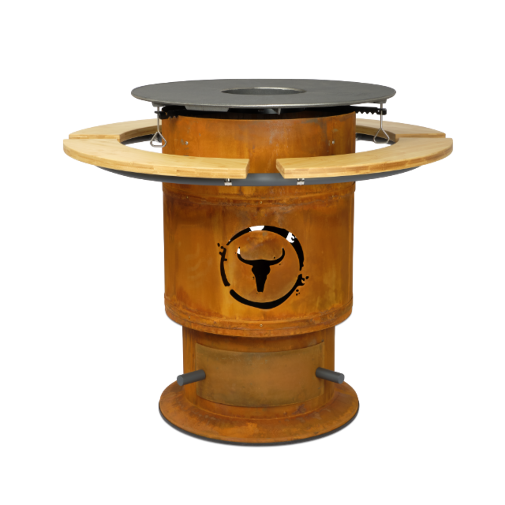 Moësta - Bandit Fireplace (Corten) inclusief Plancha en meer! - BBQing - BBQing