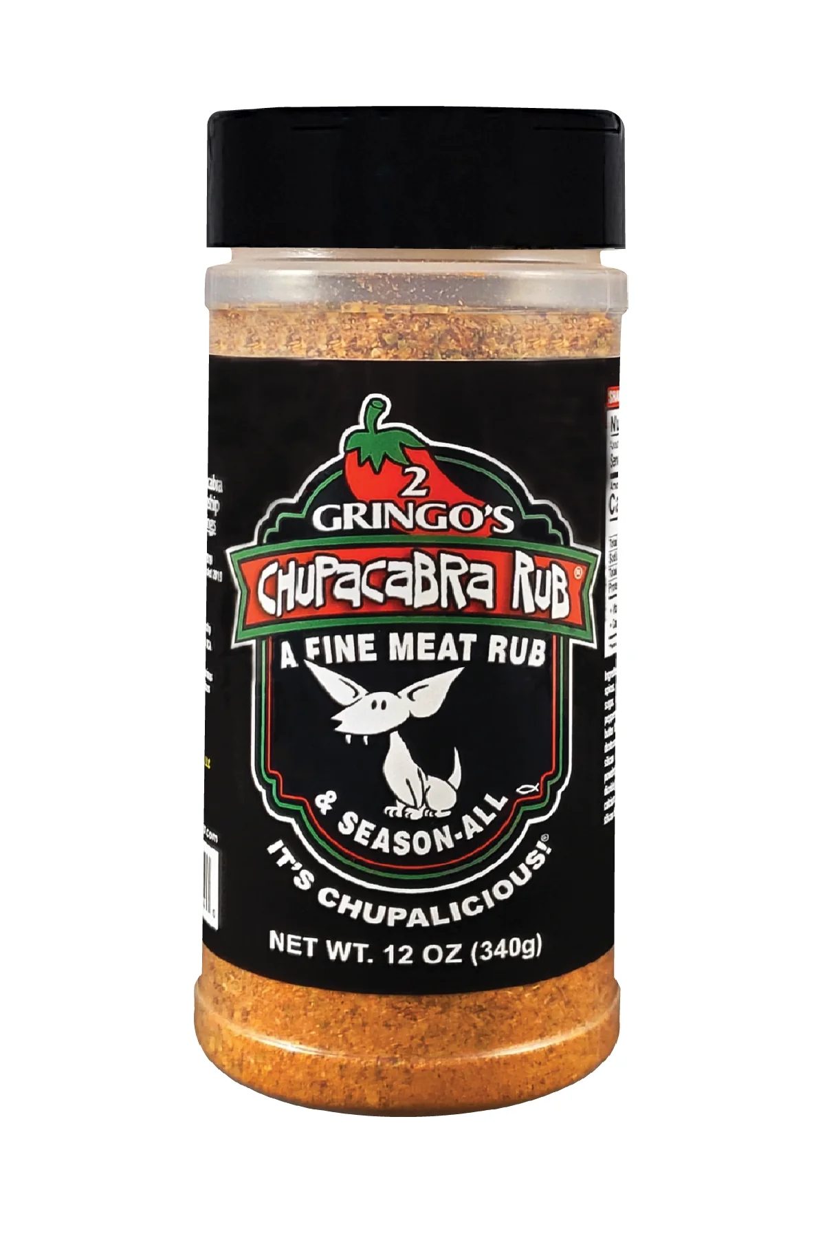 2 Gringos Chupacabra - A Fine Meat Rub (& Season-All) (12oz/340 gram ...