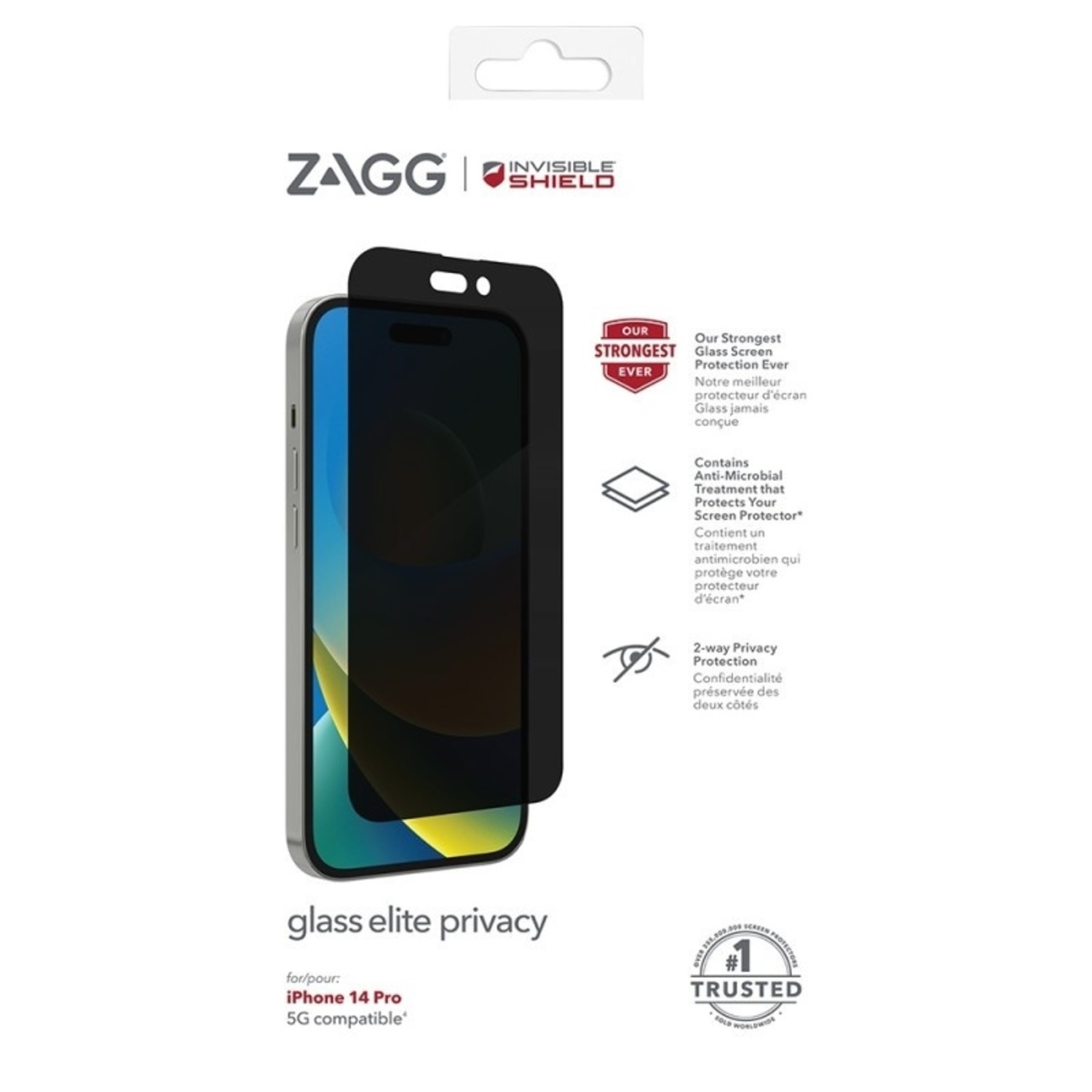 InvisibleShield Glass Elite Privacy iPhone 14 Pro Displayschutz ...