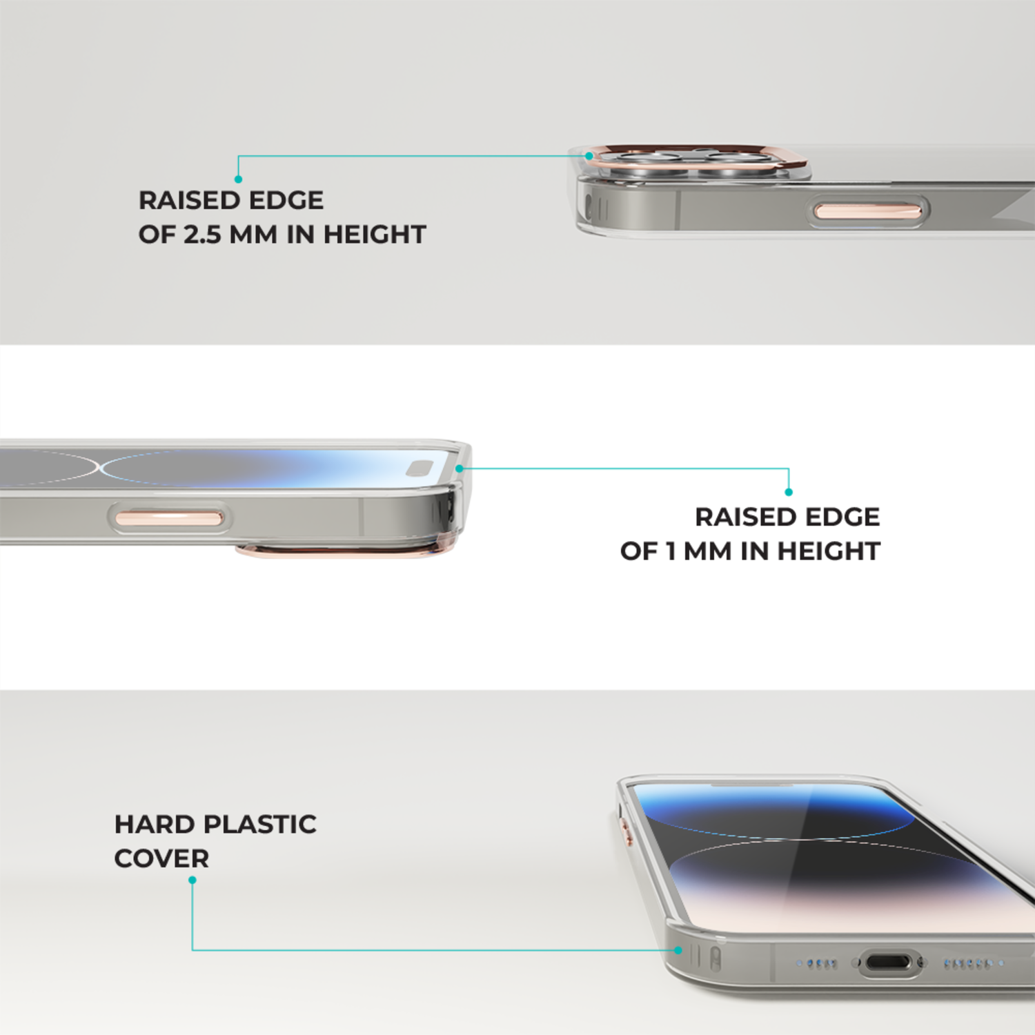 iPhone 12 Hardcase mit Kamera-Bumper aus Metall (Lila) - Huellen-shop.de