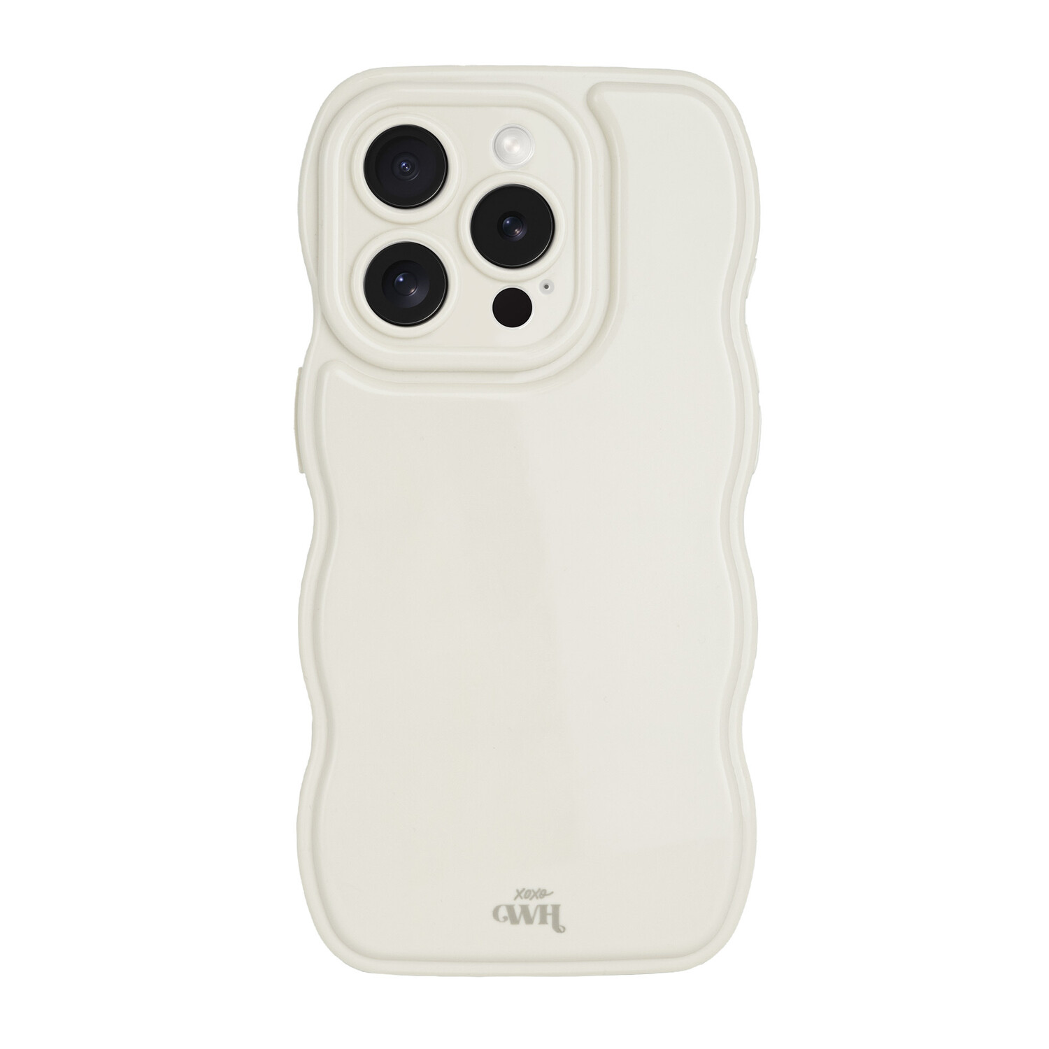 Glossy Wavy Case Beige - iPhone 16 Pro Hülle - Huellen-shop.de