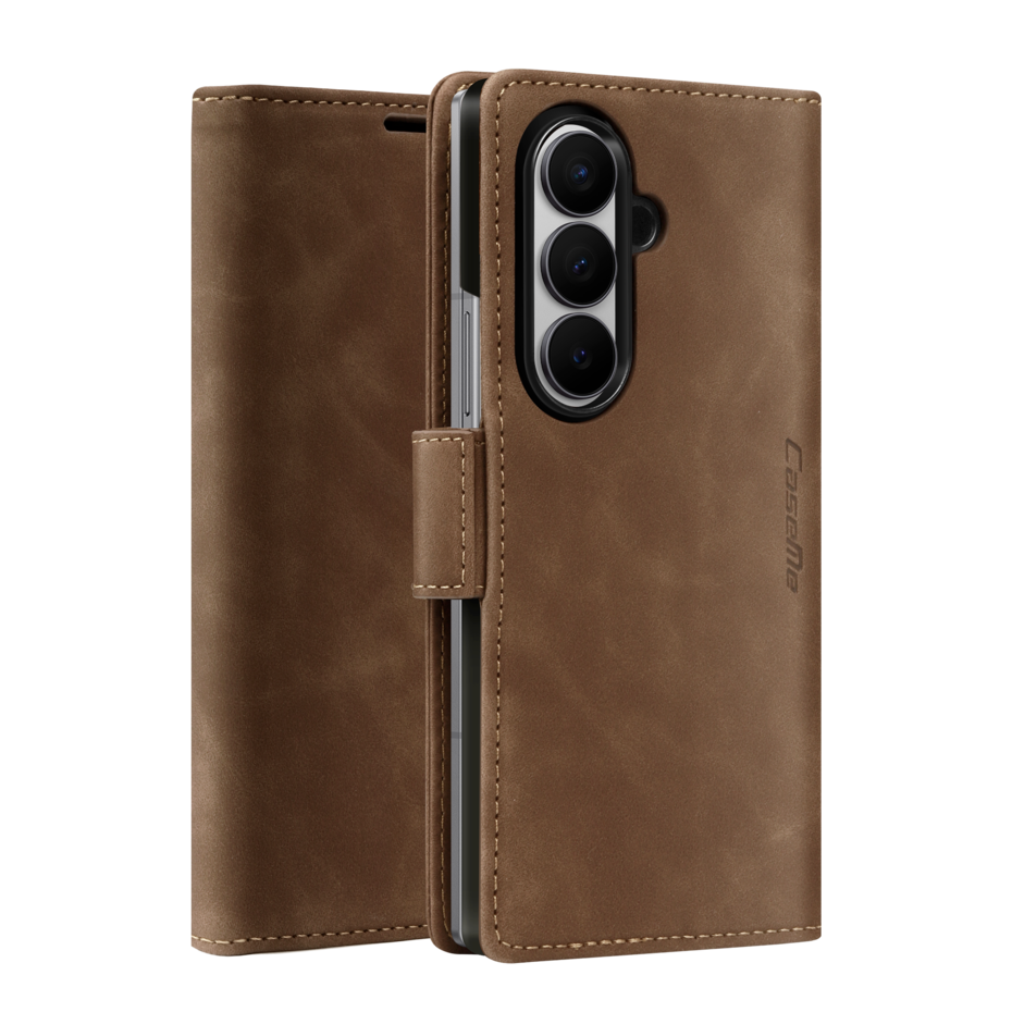 Samsung Galaxy Z Fold 7 luxe bookcase (Braun) - Huellen-shop.de