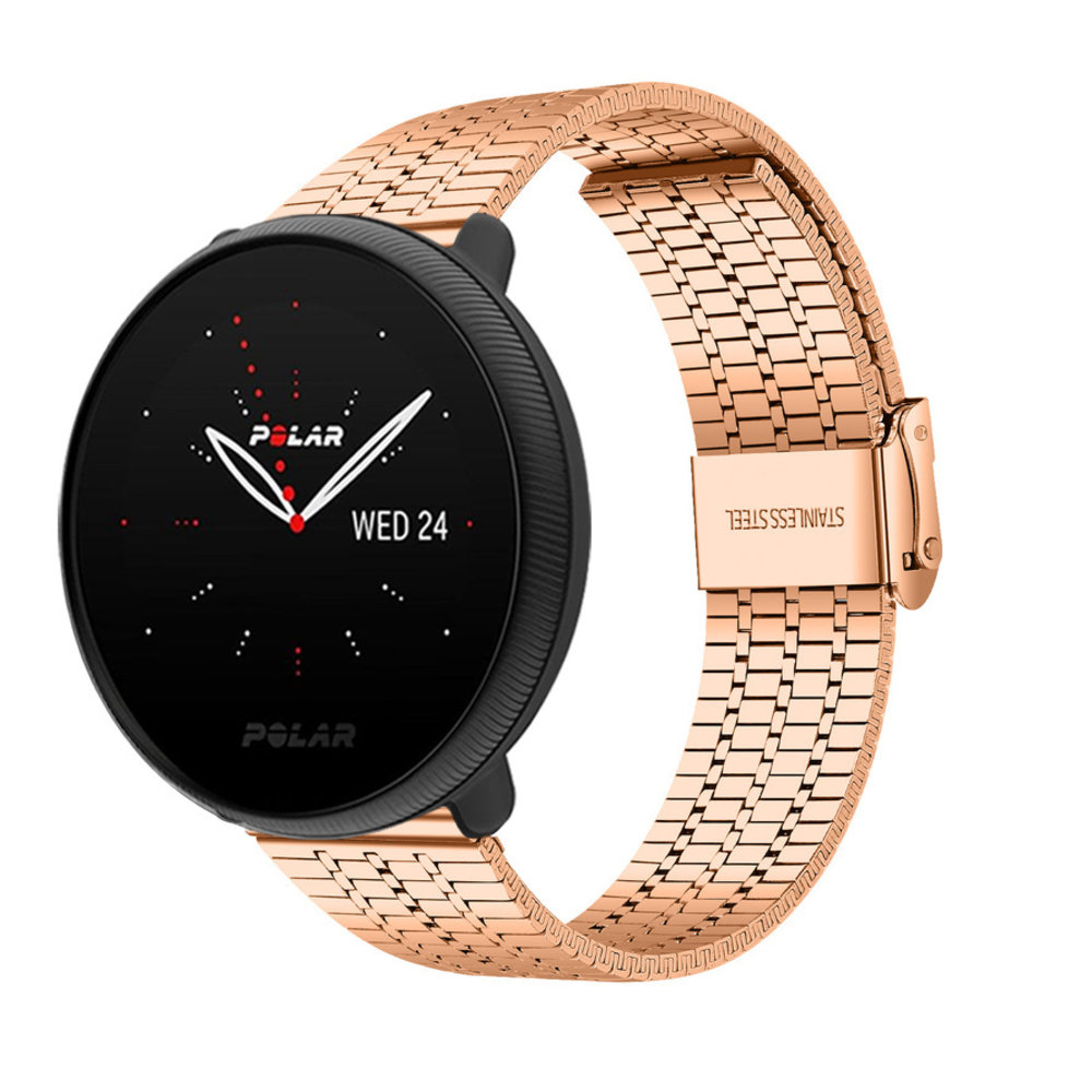 Polar Ignite 3 Edelstahlarmband (Roségold) - Smartwatcharmbaender.de Polar Ignite 3 Edelstahlarmband (Roségold) - Smartwatcharmbaender.de