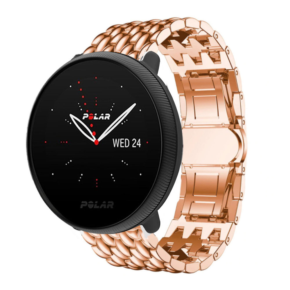 Polar Ignite 3 Drache Stahlarmband (Roségold) - Smartwatcharmbaender.de Polar Ignite 3 Drache Stahlarmband (Roségold) - Smartwatcharmbaender.de