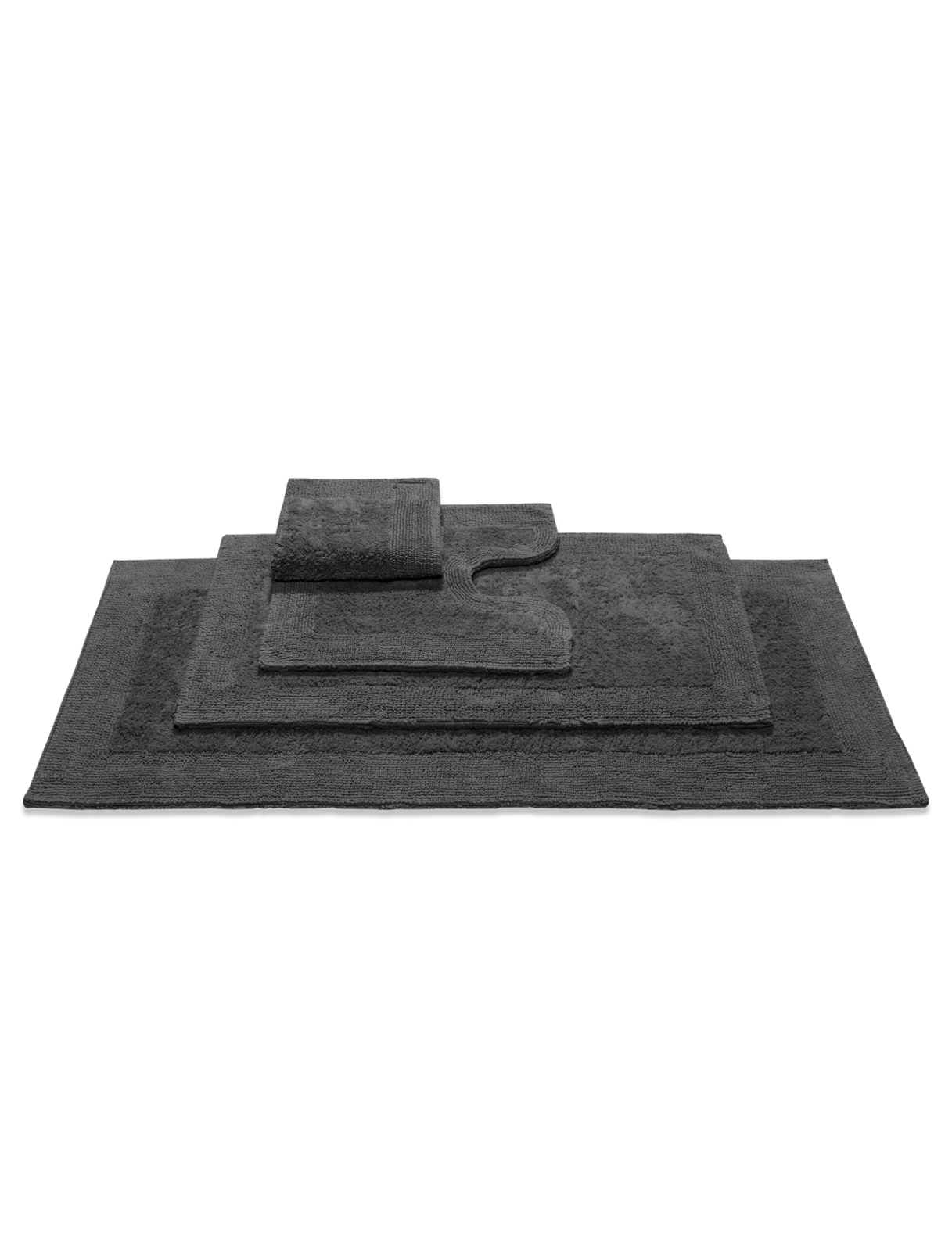 Vandyck Scala Luxury Dark Grey Badmat - LINNENMODE Vandyck Scala Luxury Dark Grey Badmat - LINNENMODE