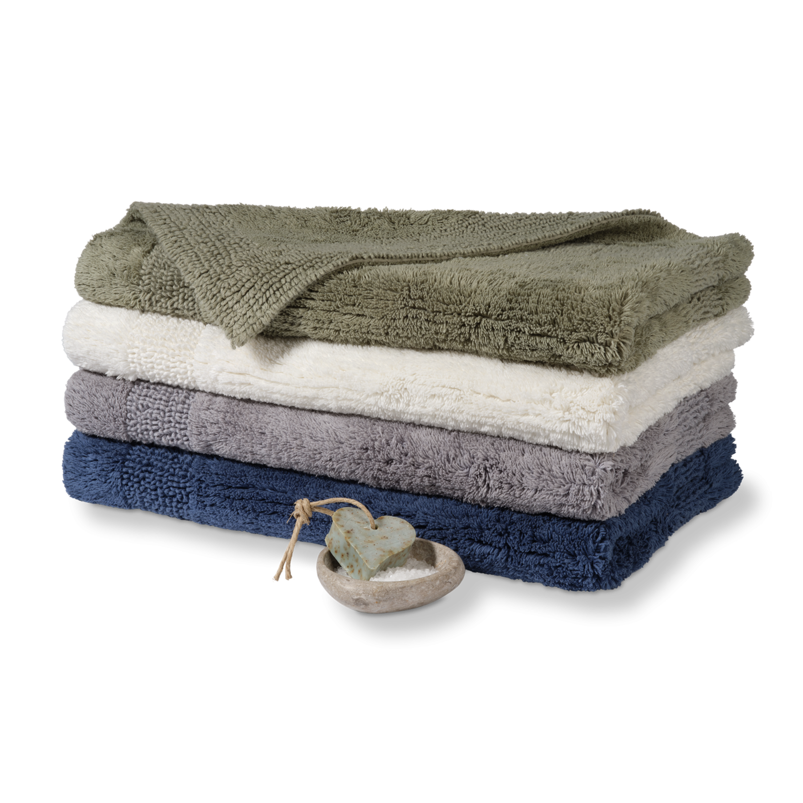 Vandyck Scala Organic Ivory Badmat - LINNENMODE Vandyck Scala Organic Ivory Badmat - LINNENMODE