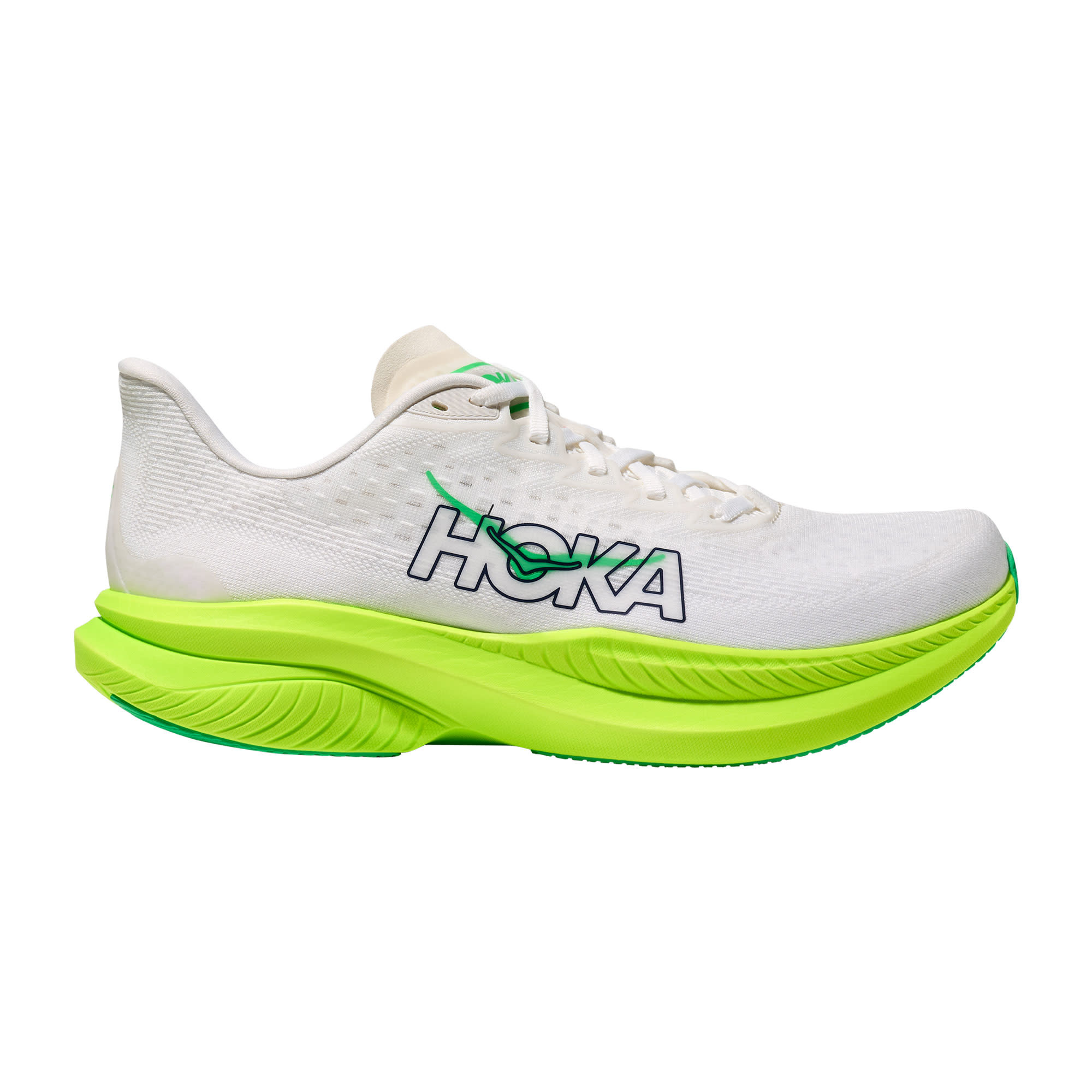 HOKA Mach 6 - White /Neon Lime - SPORTS GRÀCIA