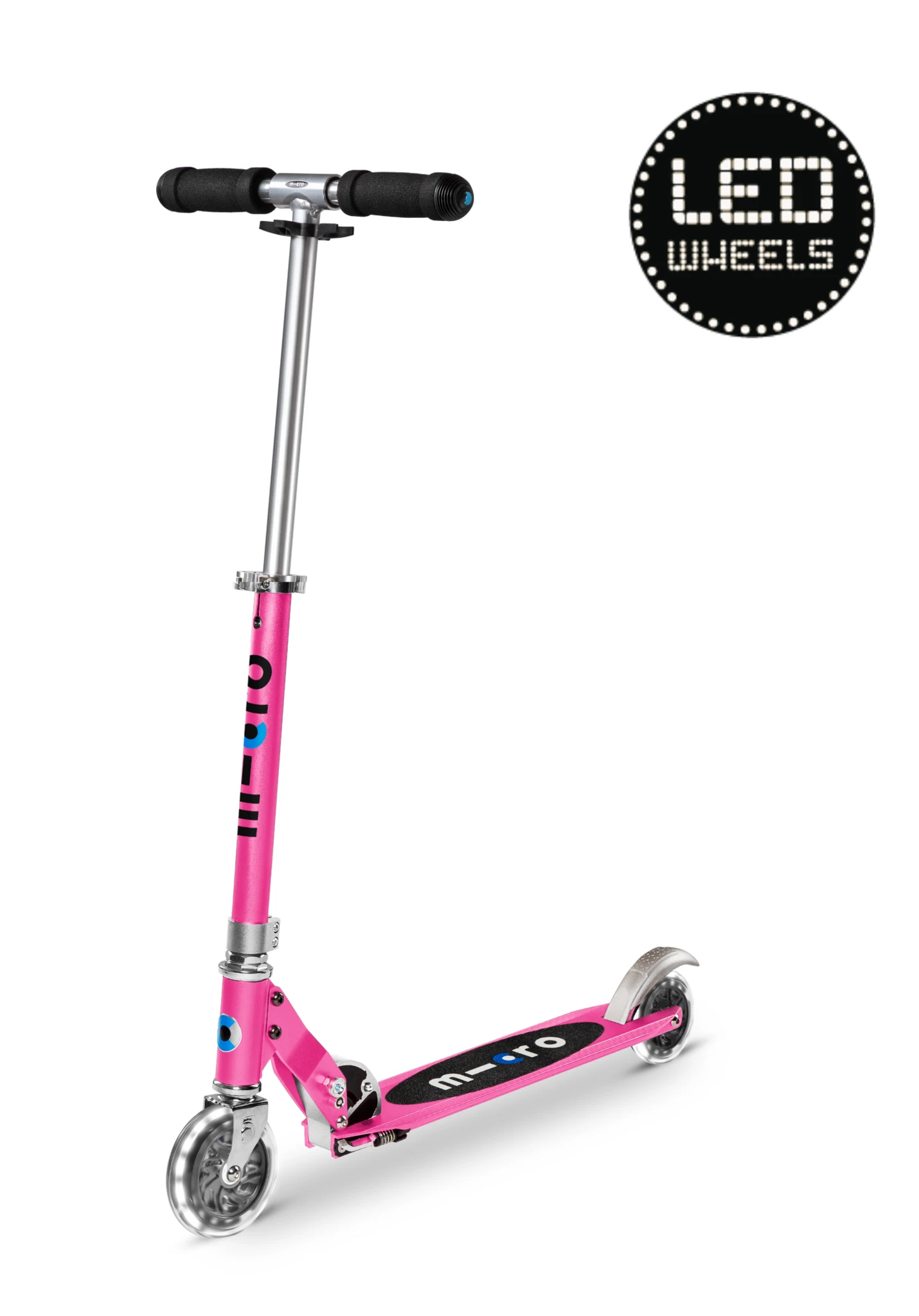 Micro sprite tweewiel step LED roze 5+ | Kruimel - Kruimel