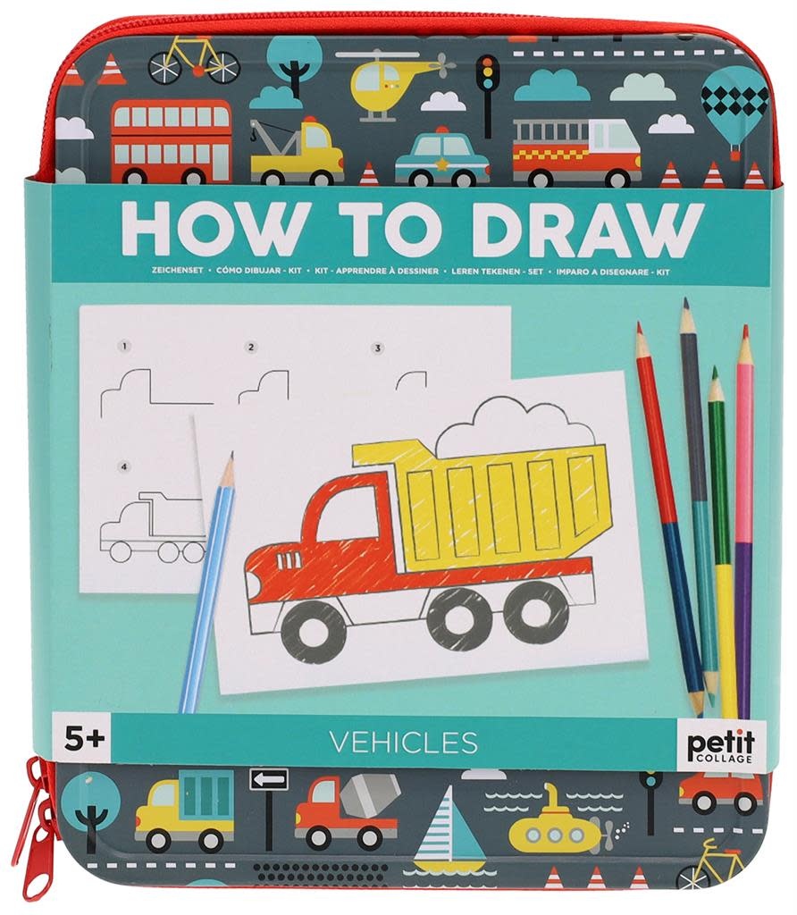 Petit collage Petit collage how-to-draw voertuigen - Kruimel