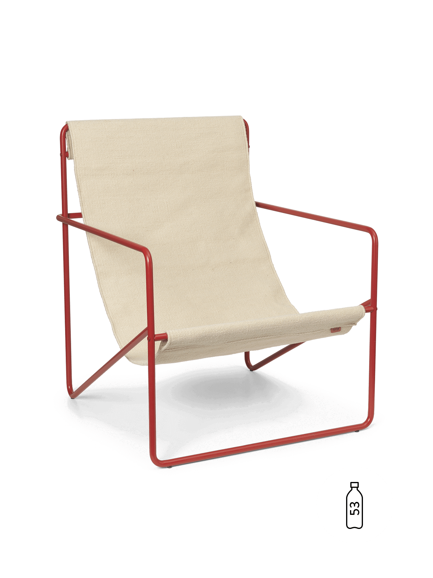 Desert Lounge Chair - Poppy Red base - - espoo. design store