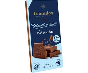 Tablet Verlaagd in suiker Melkchocolade - 100 gram - Leonidasbonbons.nl