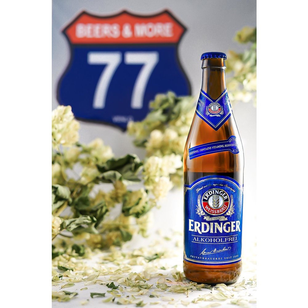 Erdinger Hefe Weizen Alcoholarm Weizen Fles 50 cl 0,50% - Beers&More77
