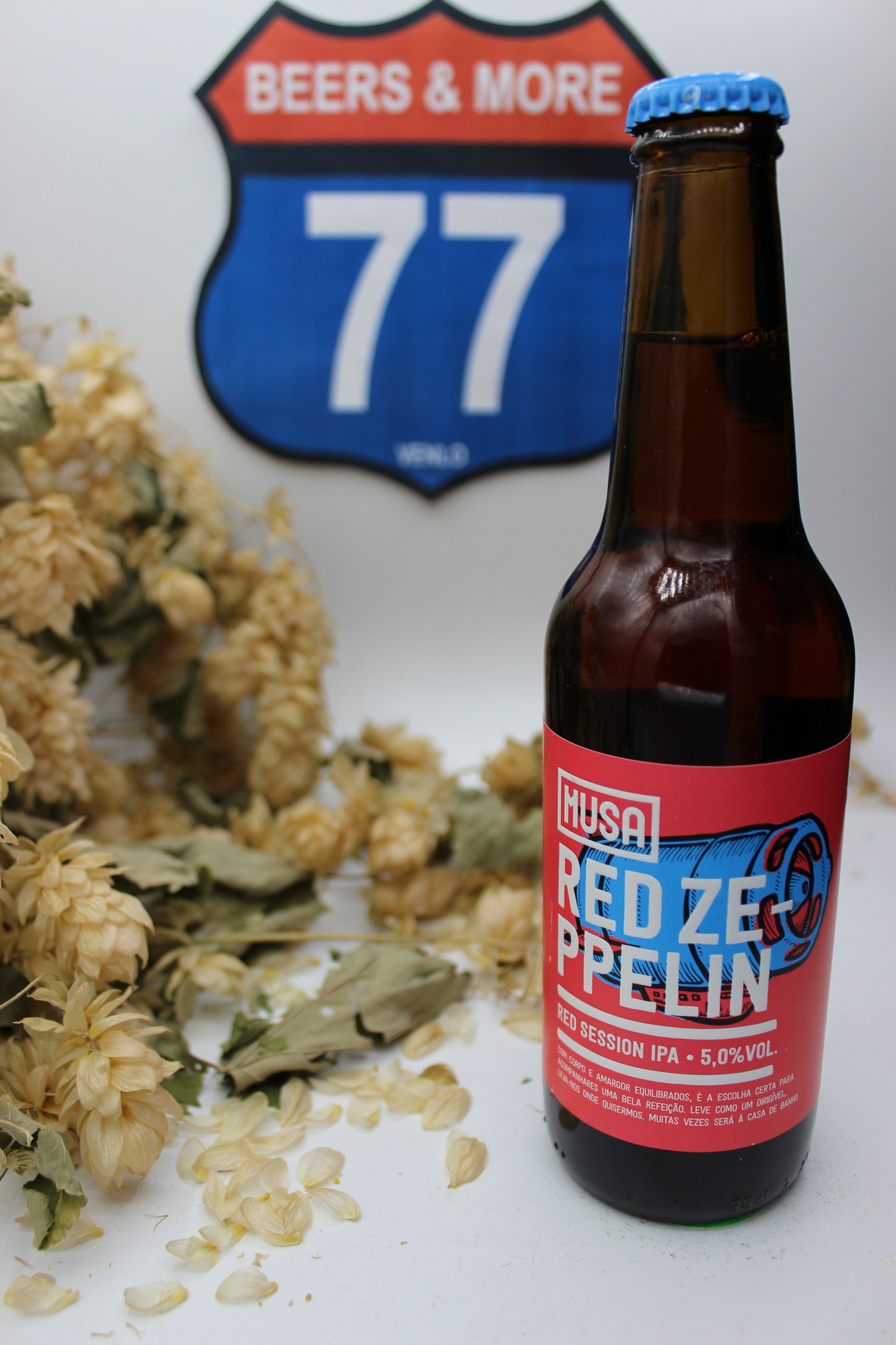 Musa Red Zeppelin Red Session IPA fles 33 cl 5,00% - Beers&More77