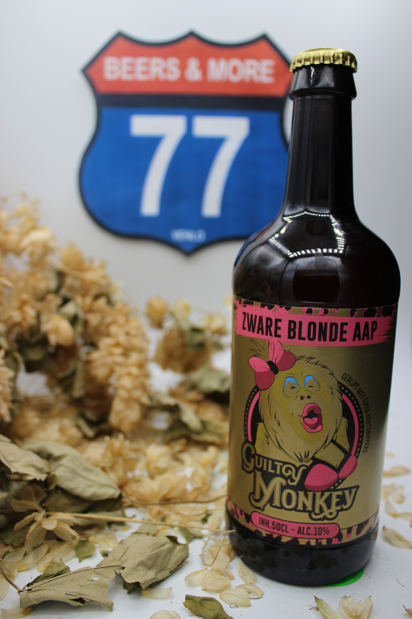 Guilty Monkey Brewery Zware Blonde Aap Fles 50 cl 10,00% - Beers&More77