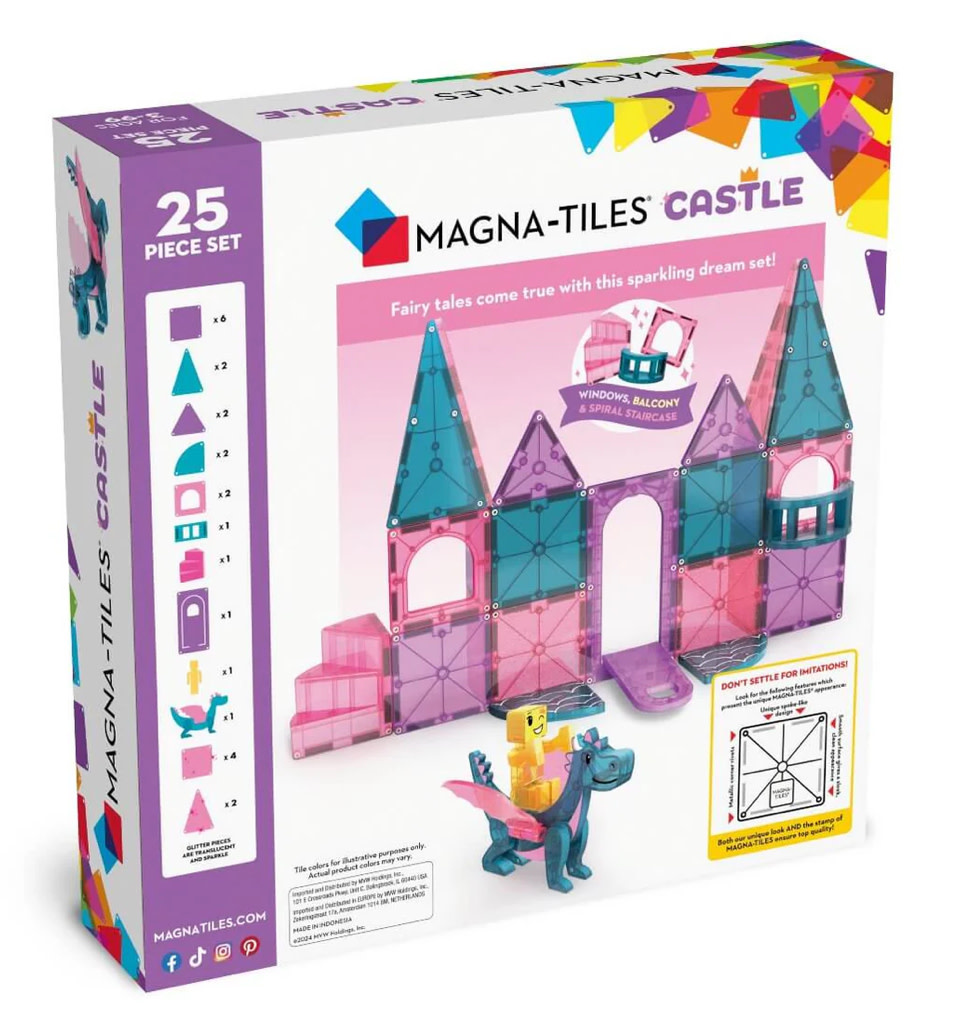 Magna Tiles MAGNA-TILES Castle met Micro Mags - 25 stuks - So Little