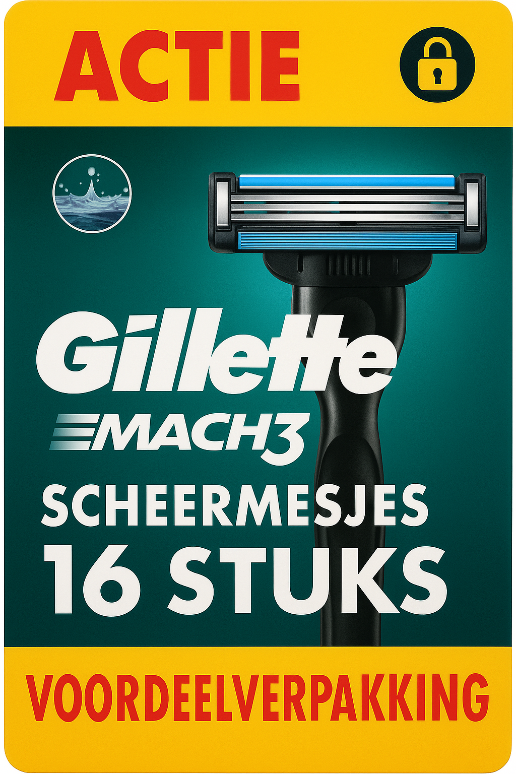 Gillette Mach3 Scheermesjes 16 Stuks – Voordeelverpakking voor een ...