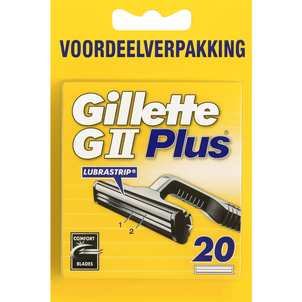 Gillette G2 Plus scheermesjes 20 stuks voordeelverpakking ...
