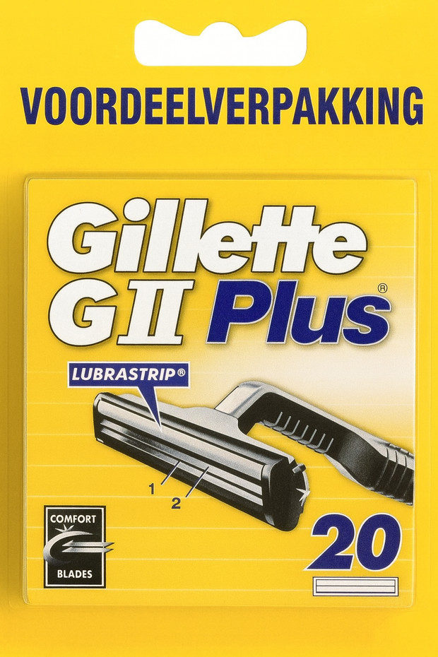 Gillette G2 Plus scheermesjes 20 stuks voordeelverpakking ...