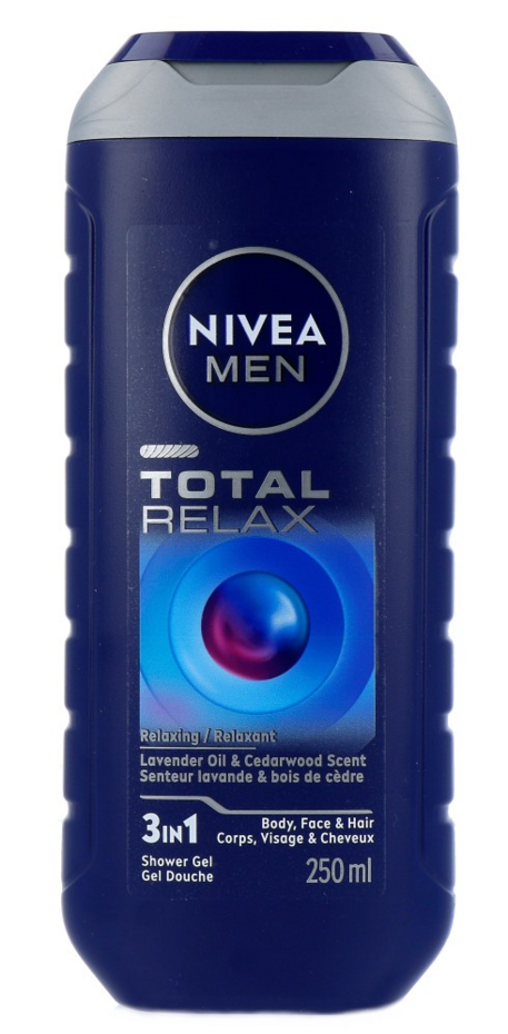 Nivea Douchegel Men 3in1 Total Relax - 250ML - Voordeligscheren