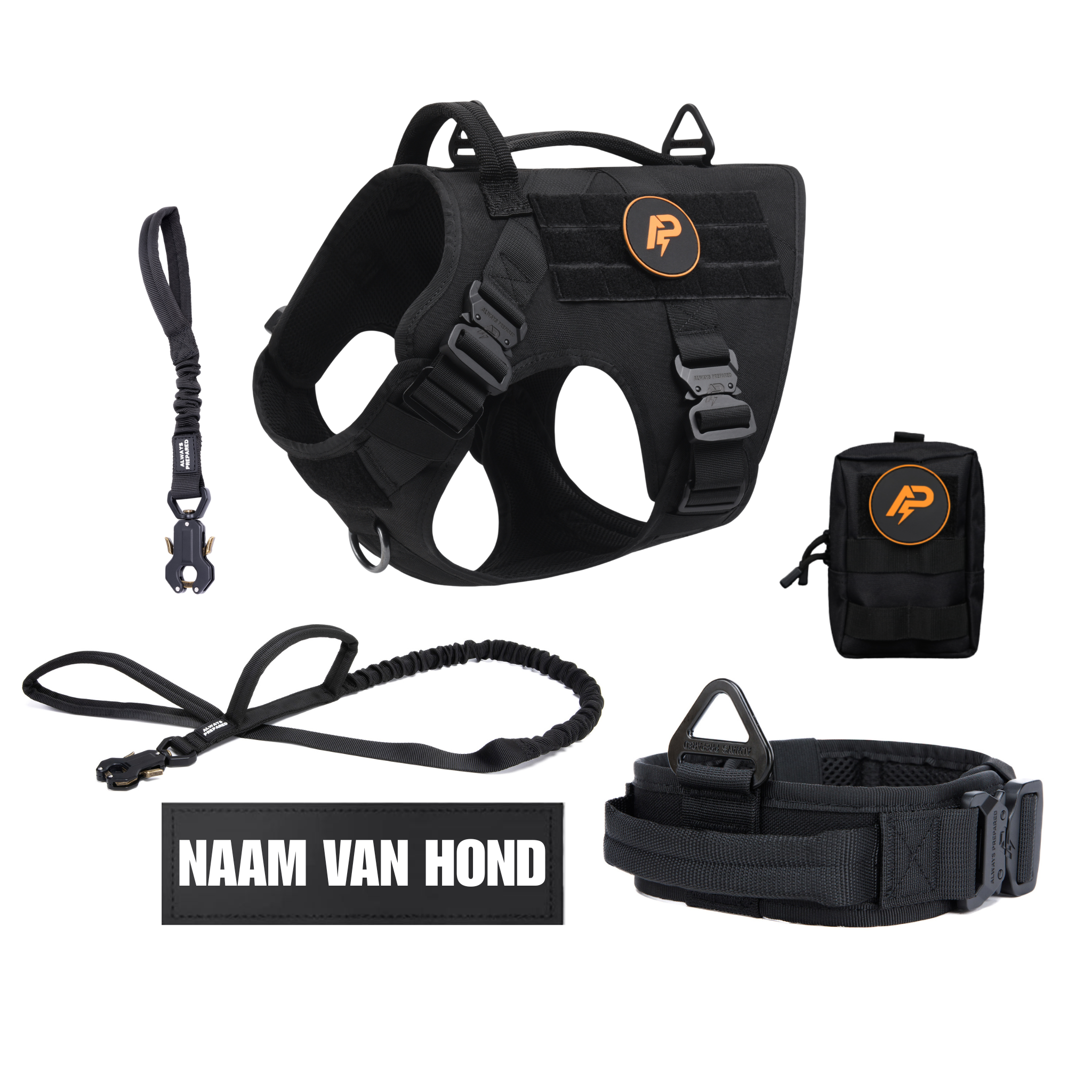 Combi-Deal Pro Totaalpakket XL Zwart | Complete Set Hondentuig ...