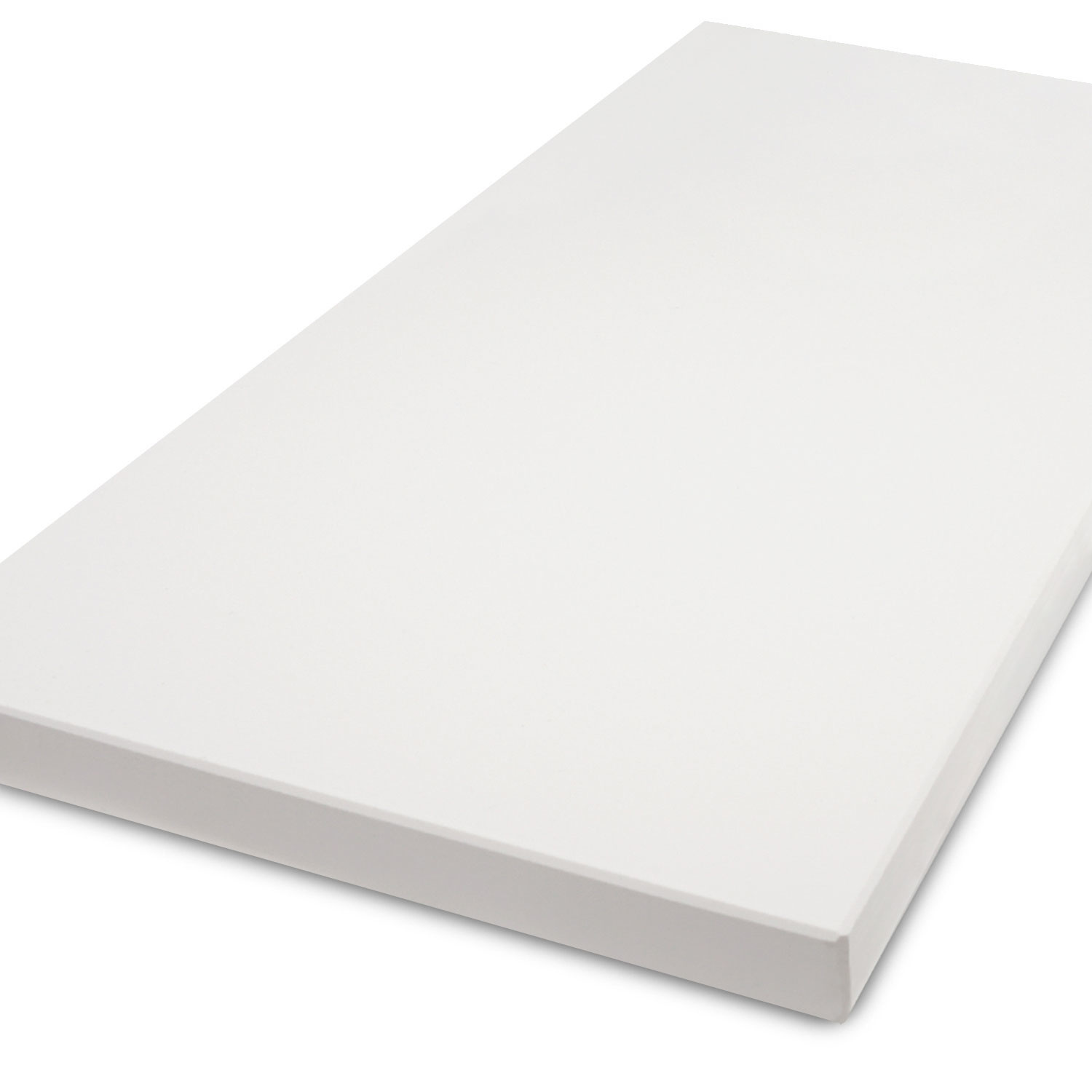 Blad kwartscomposiet (quarts / quartz) - wit - 3 cm dik - OP MAAT!